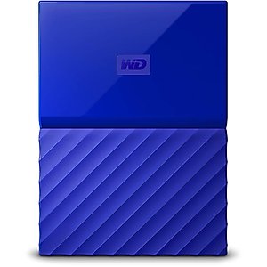 WD 4TB Blue My Passport Portable External Hard Drive - USB 3.0 - WDBYFT0040BBL-WESN (Renewed)