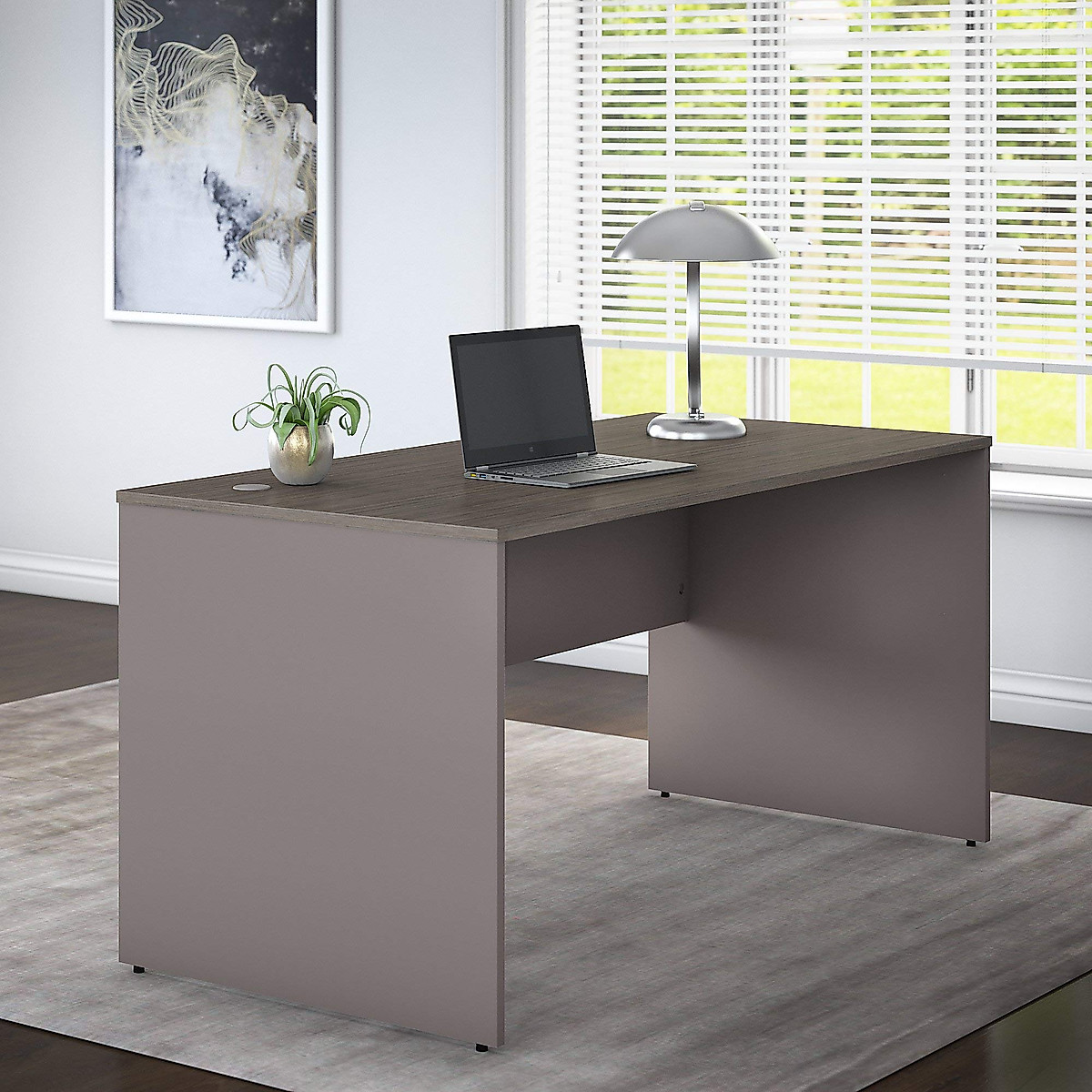 Bush Furniture Commerce 60W Office Desk in Autumn Cherry