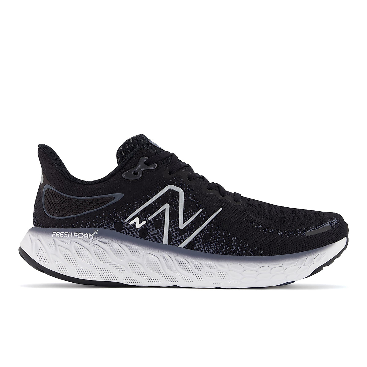 New Balance Men's Fresh Foam X 1080 V12 Running Shoe, Black/Thunder/White, 9.5 Wide
