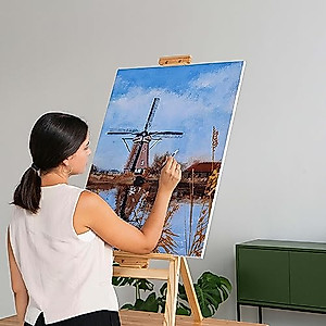 Elan Stretched Canvases 24x32, 4-Pack Canvases for Painting, Painting Canvas Bulk, Stretched Canvas for Adults Blank Canvas for Painting, Painting Canvases Paint Canvases for Painting Art Canvas