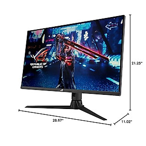 ASUS ROG Strix 32” 1440P Gaming Monitor (XG32AQ) - QHD (2560 x 1440), Fast IPS, 175Hz (OC), 1ms, G-SYNC compatible, Variable Overdrive, Eye Care, DisplayHDR 600, DisplayPort, HDMI, USB, 96% DCI-P3