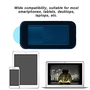 Ranvo Web Camera Cover, Practical Computer Camera Cover Plastic Security for Smartphones for Desktops for Laptops for Tablets(Black)