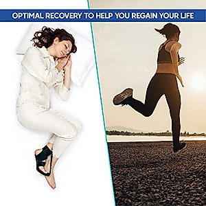 Bracewell Plantar Fasciitis Open Night Sock Splint for Morning Pain Relief - Soft Stretching Brace Boot Stretcher Replacement for Heel Pain (Small)