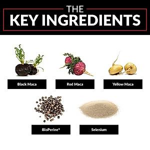 Force Factor Maca Max, Maca Root Capsules to Maximize Vitality & Performance, Made with Black Maca, Red Maca, & Yellow Maca Powder, Maca Root Powder, 2000mg, 120 Capsules