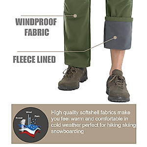 MAGCOMSEN Outdoor Ski Pants for Men Work Pants Army Green Cargo Pants Ropa para Hombre Hunting Pants for Men Army Green 34