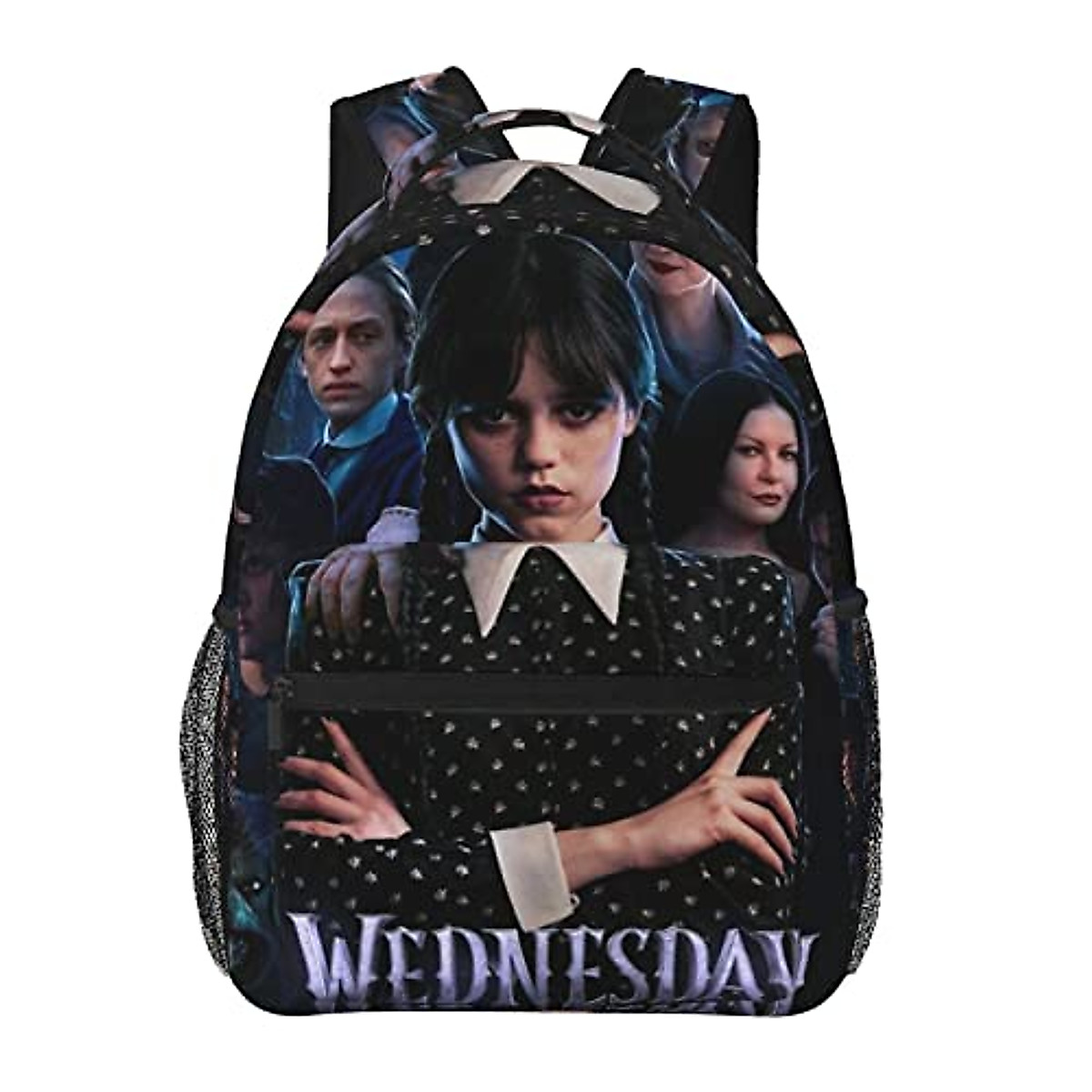 KADEUX Wednesday Movie Backpack 3d Printed Travel Backpack Casual Laptop Backpack Lightweight Multi-Function SchoolBag For Adult Youth