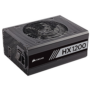 Corsair CP-9020140-UK HX1200 1200 W 80+ Platinum Fully Modular Power Supply Unit - Black