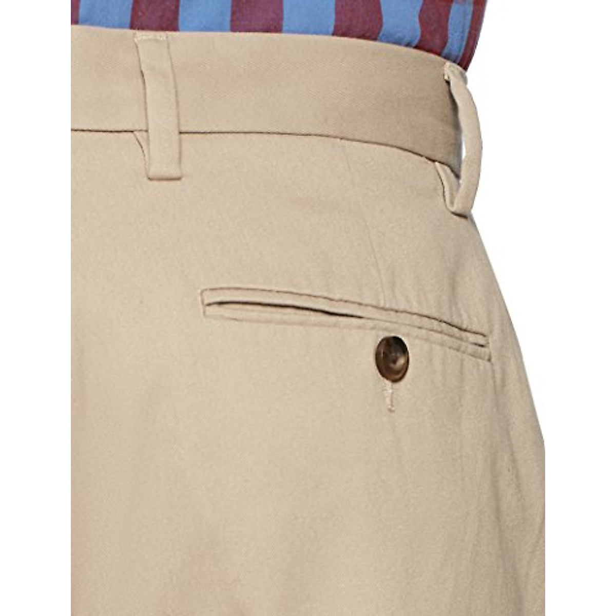 Amazon Essentials Men's Classic-Fit Wrinkle-Resistant Flat-Front Chino Pant (Available in Big & Tall), Khaki Brown, 34W x 32L