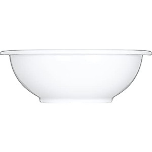 Carlisle FoodService Products Kingline Reusable Plastic Bowl Chowder Bowl, Soup Bowl for Home and Restaurant, Melamine, 16 Ounces, White, (Pack of 48)