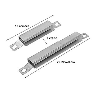 Fdit 4 Set Stainless Steel Adjustable Crossover Tube Channel Burners Stove Repair Part Kit Tube Replacement for Charbroil 463673517