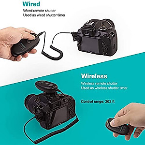 AODELAN Wireless Shutter Release for Canon T7, T7i,EOS RP, T6, 5D Mark IV, T3i, SL1, T3, 1300D,6D, T5,T2i, Replace Canon RS-60E3 and RS-80N3 Remote Switch