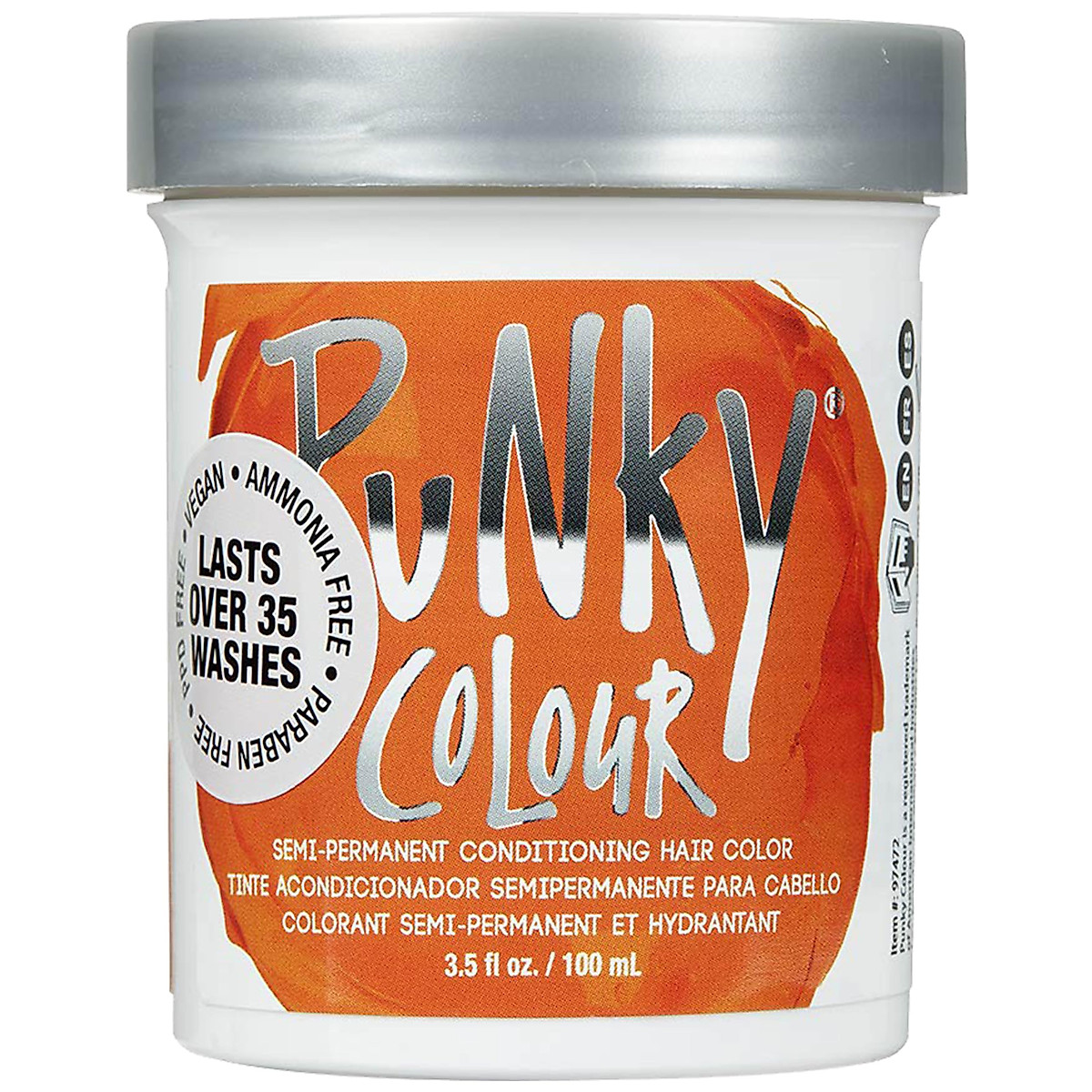 Punky Flame Semi Permanent Conditioning Hair Color, Non-Damaging Hair Dye, Vegan, PPD and Paraben Free, Transforms to Vibrant Hair Color, Easy To Use and Apply Hair Tint, lasts up to 35 washes, 3.5oz
