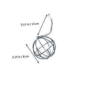 balacoo 2 pcs Sphere Hay Feeder Guinea Pig Hamster Hanging Grass Dispenser Pet