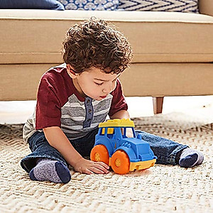 LotFancy 9'' Dump Truck Toy for Kids, Small Plastic Sand Truck, Construction Play Vehicle Toy for Baby Toddlers Outdoor, BPA and Phthalates Free