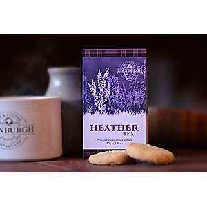 Edinburgh Tea and Coffee Company Scottish Heather Infused Black Tea, 25 Count Envelope/Tag Teabags