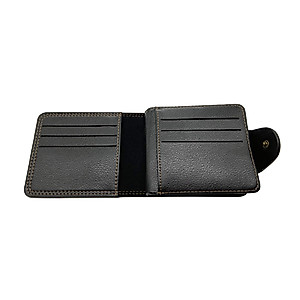 YJacuing One Piece Wallet - Straw Hat Pirates Jolly Roger Anime Stylish Bifold Wallet for Men (Faux Leather)