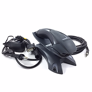 Honeywell Voyager 1202G Bluetooth Wireless Single-Line Laser Barcode Scanner (1D and GS1) Kit, Includes Cradle, RS232 Cable, Power Supply and USB Cable