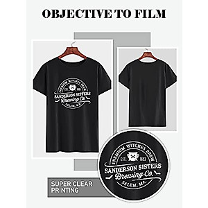 StarVnc Womens Sanderson Sisters Shirt Brewing Co Premium Witches Brew Graphic Tee Halloween T-Shirt Costumes Casual Fall Tops, S5-black