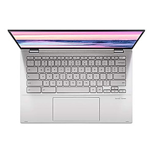 ASUS Chromebook Flip C436 2-in-1 Laptop, 14" Touchscreen FHD 4-Way NanoEdge, Intel Core i3-10110U, 128GB PCIe SSD, Fingerprint, Backlit KB, Wi-Fi 6, Chrome OS, C436FA-DS388T, Magnesium-Alloy, Silver