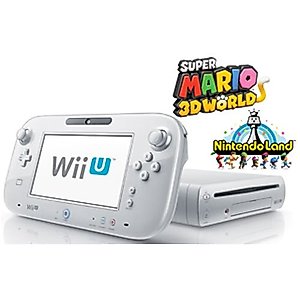 Wii U Deluxe Set 32GB White Limited Edition with Super Mario 3D World and Nintendo Land (Renewed)