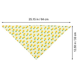POPETPOP 1 Set of Fruit Pet Bandana Triangle Hawaiian Style Cat Kerchief Scarf Puppy Grooming Bowties Hairband Collar Bibs Set Costume Accessories for Dogs Cats