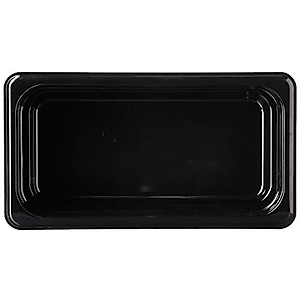 Cambro Black 1/3 Size High Heat H-Pan 4" H
