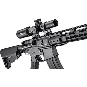 BARSKA Level HD 1-4x24mm Level HD Riflex, 40mm, Black (AC12798)