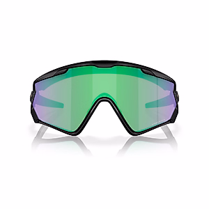 Oakley Men's Oo9418 Wind Jacket 2.0 Rectangular Sunglasses, Black, 45 mm