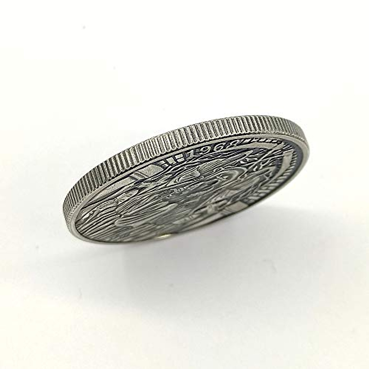 Valar Morghulis Antique Silver Coin Collection HOBO Skull Art Scythe Grim Reaper Punk Eagle Coin