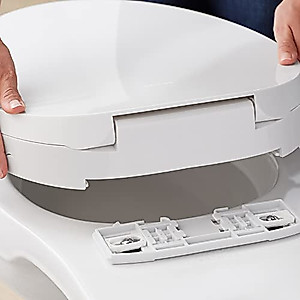 KOHLER 98804-CP-0 Purewash M300 Elongated Manual Bidet Toilet Seat With Chrome Handle, Non-Electric Bidets for Existing Toilets, White