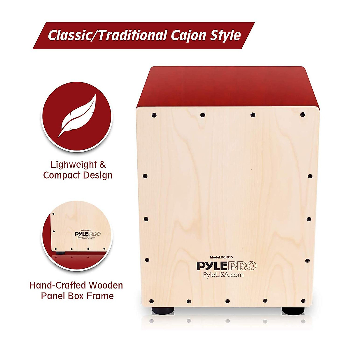 Pyle Percussion Effect, Brown (PCJD15)