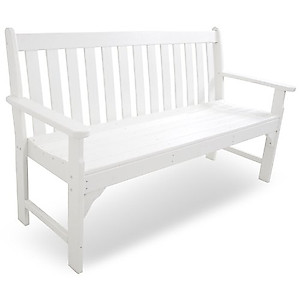 POLYWOOD GNB60WH Vineyard 60" Bench, White