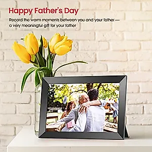 Frameo 10.1 Inch WiFi Digital Picture Frame, 1280x800 HD IPS Touch Screen Photo Frame Electronic, 32GB Memory, Auto-Rotate, Wall Mountable, Share Photos/Videos via Frameo App from Anywhere 2 Pack