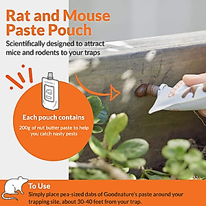 Goodnature Pre-Feed Paste, Rat and Mouse Pre-Feed Paste Pouch, Nut Butter Formula, Pet-Friendly Pest Paste, 200g