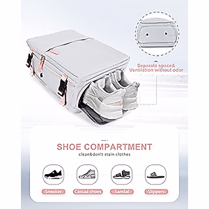 bergsalz Travel Backpack Essentials For Women Men Grey Airline Approved Personal Item Travel Bag Carry On Bag Gym Waterproof Backpack Purse College Laptop Bag