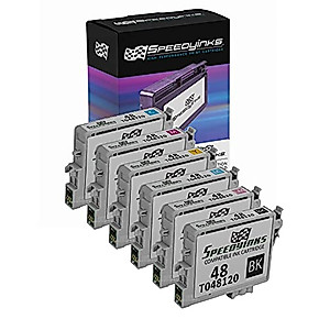 Speedy Inks Remanufactured Ink Cartridge Replacement for Epson 48 (1 Black, 1 Cyan, 1 Magenta, 1 Yellow, 1 Light Cyan, 1 Light Magenta, 6-Pack)
