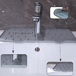 Zenc Kitchen Sink Mat, Silicone Sink Mat, Water Mat, Sink Mat (Grey)