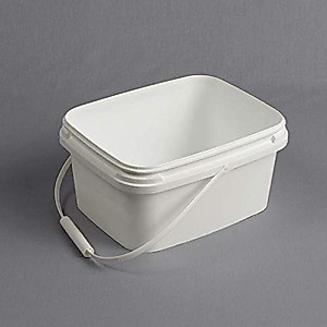 1 gal. Short Square Ez Stor® Bucket Pail and lid, 12 Pack