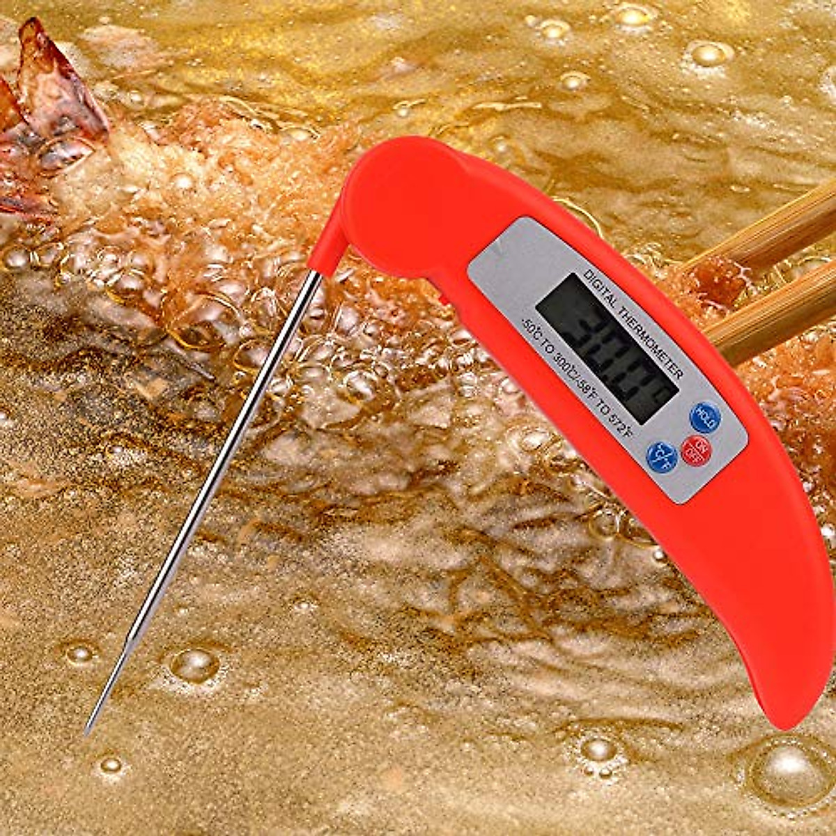 Toxz Food and Meat Digital Thermometer Javelin Thermometer,Instant Read,Stainless Steel Probe for Grill Cooking BBQ,Auto Shut-Off,ºF/ºC Switchable,Accurate to ±1ºF