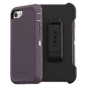 OtterBox iPhone SE 3rd/2nd Gen, iPhone 8 & iPhone 7 (Not compatible with Plus Sized models) Defender Series Case- PURPLE NEBULA, rugged & durable, with port protection, includes holster clip Kickstand