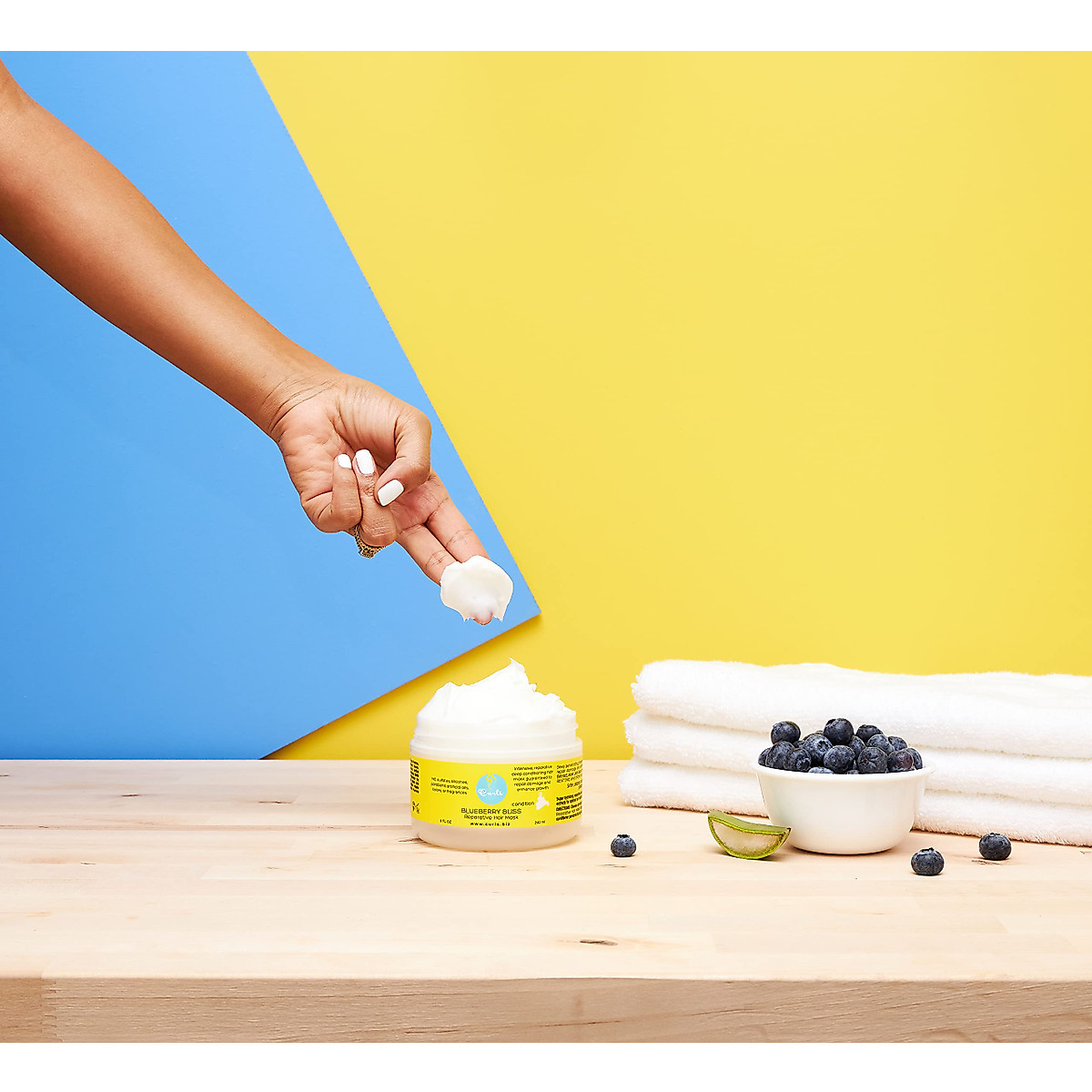 Curls Blueberry Bliss Reparative Hair Mask - 8 fl oz, Deep Conditioning, Repair, Protect, Restore, Detangle and Moisturize, For All Types