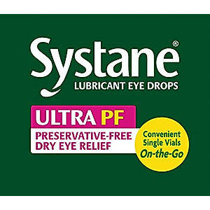Systane Ultra Lubricant Eye Drops, 60 Count (Pack of 1), (Packaging may vary)