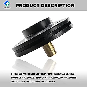 KOLEOLL SPX2607C Super Pump Impeller Super II Max Flo 1 HP Compatible with Hayward SPX2607C Impeller Replacement Pool Pumps Parts.