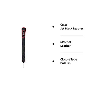 Titleist Jet Black Leather Golf Alignment Stick Headcover
