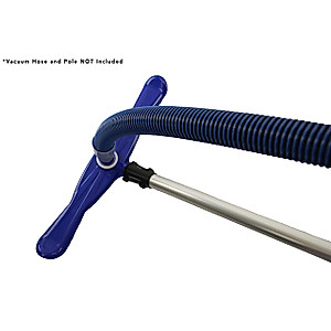 20-Inch Plastic Pool Vacuum Brush | Perfect for Cleaning Your Pool Wall | Compatible with Standard Telescoping Poles | Light Weight with Strong Nylon Bristles