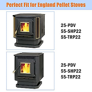 Criditpid PU-047040 Auger Motor & PU-076002B Combustion Exhaust Blower Fan for Englander 25-PDVC, 55-SHP10, 25-PDV Pellet Stoves. Exhaust Blower with Housing.