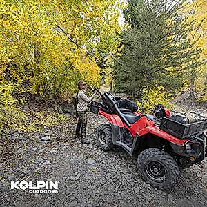 Kolpin ATV Rear Drop Basket Rack Collapsible Tailgate Universal - 53300, Black