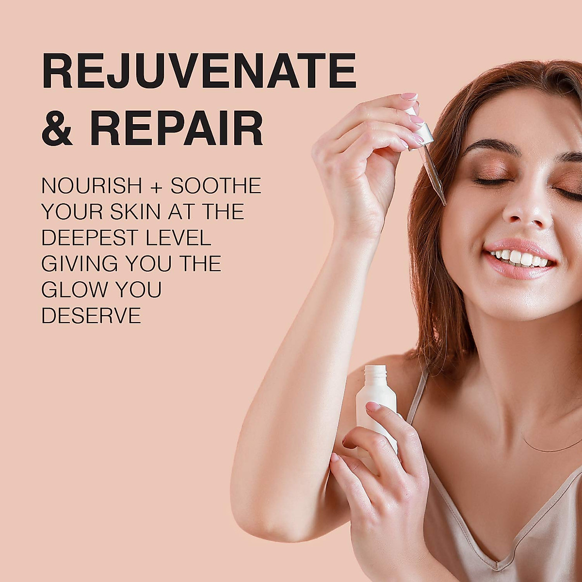 Rejuvenating Glycolic Acid Face Serum - Hyaluronic Acid, Vitamin C and Aloe Vera Helps Exfoliate and Minimize Pores, Reduce Acne, Breakouts, and Appearance of Aging and Scars - 2 Fl Oz