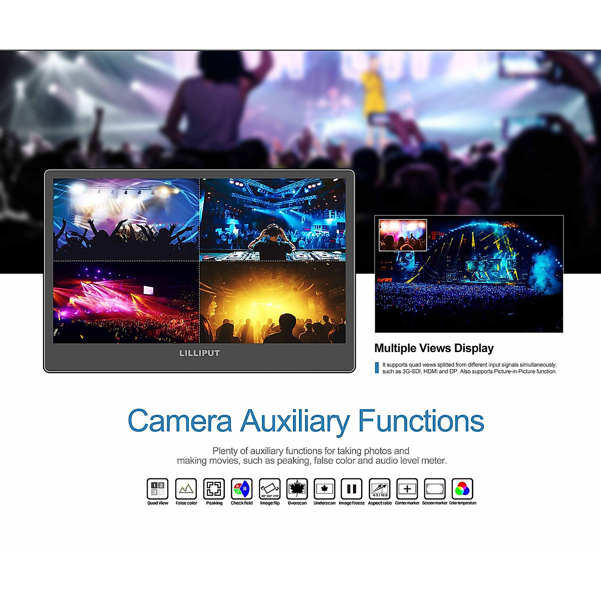LILLIPUT A12 12.5" IPS 4K HDMI Monitor, 3840x2160