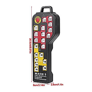 CNC Controller, 4 Axle Engraving Machine Controller Manual USB CNC Waterproof Controller for Mach3 Motion Control